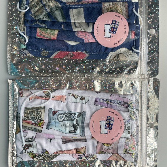 Accessories | Set Of 2 Face Mask Haribo Gummies Gucci Loafers Oreos ...